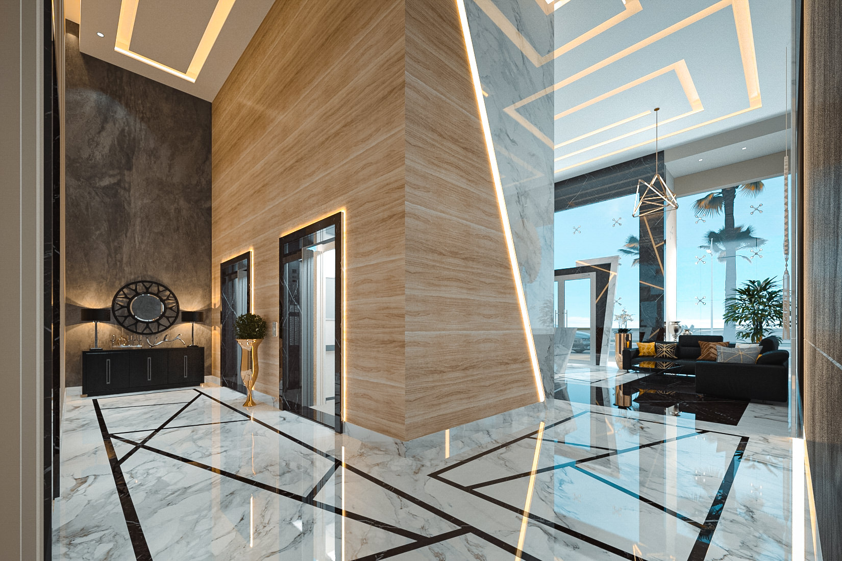 Sun Tower Reception, Bahrain - HM Studios